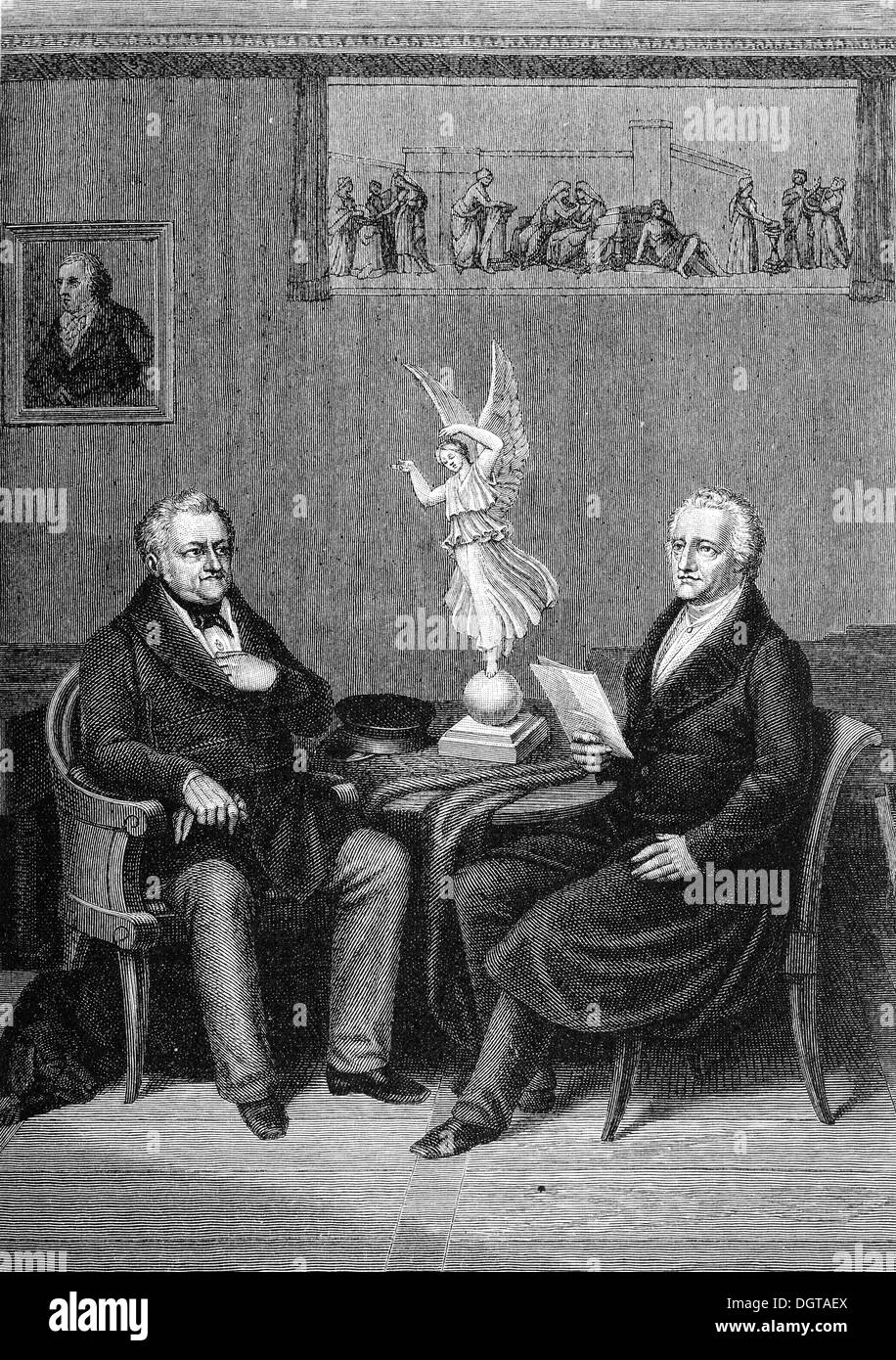 Johann Wolfgang Goethe Paintings Black and White Stock Photos & Images ...