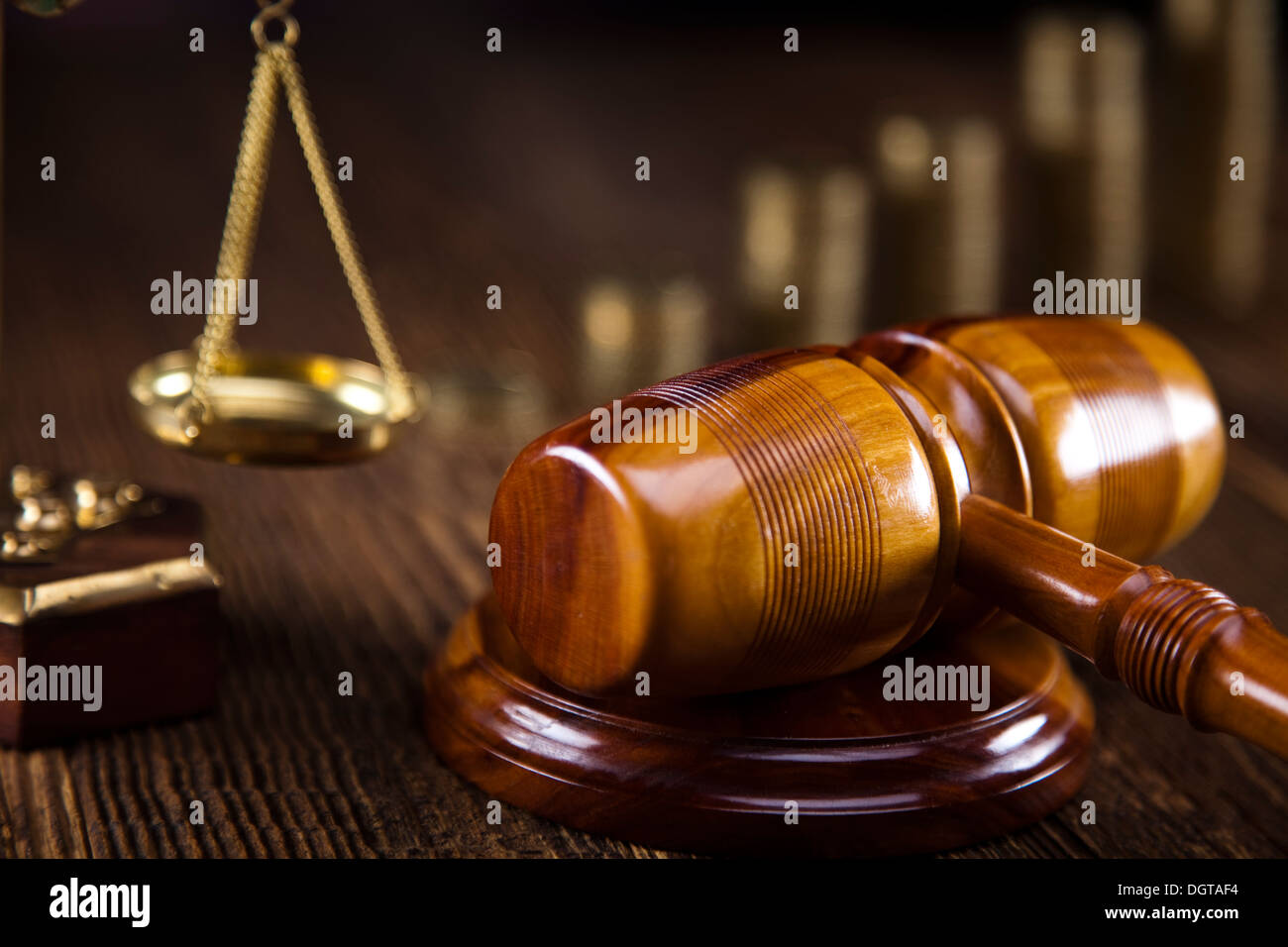 Scales justice judges gavel books hi-res stock photography and images ...
