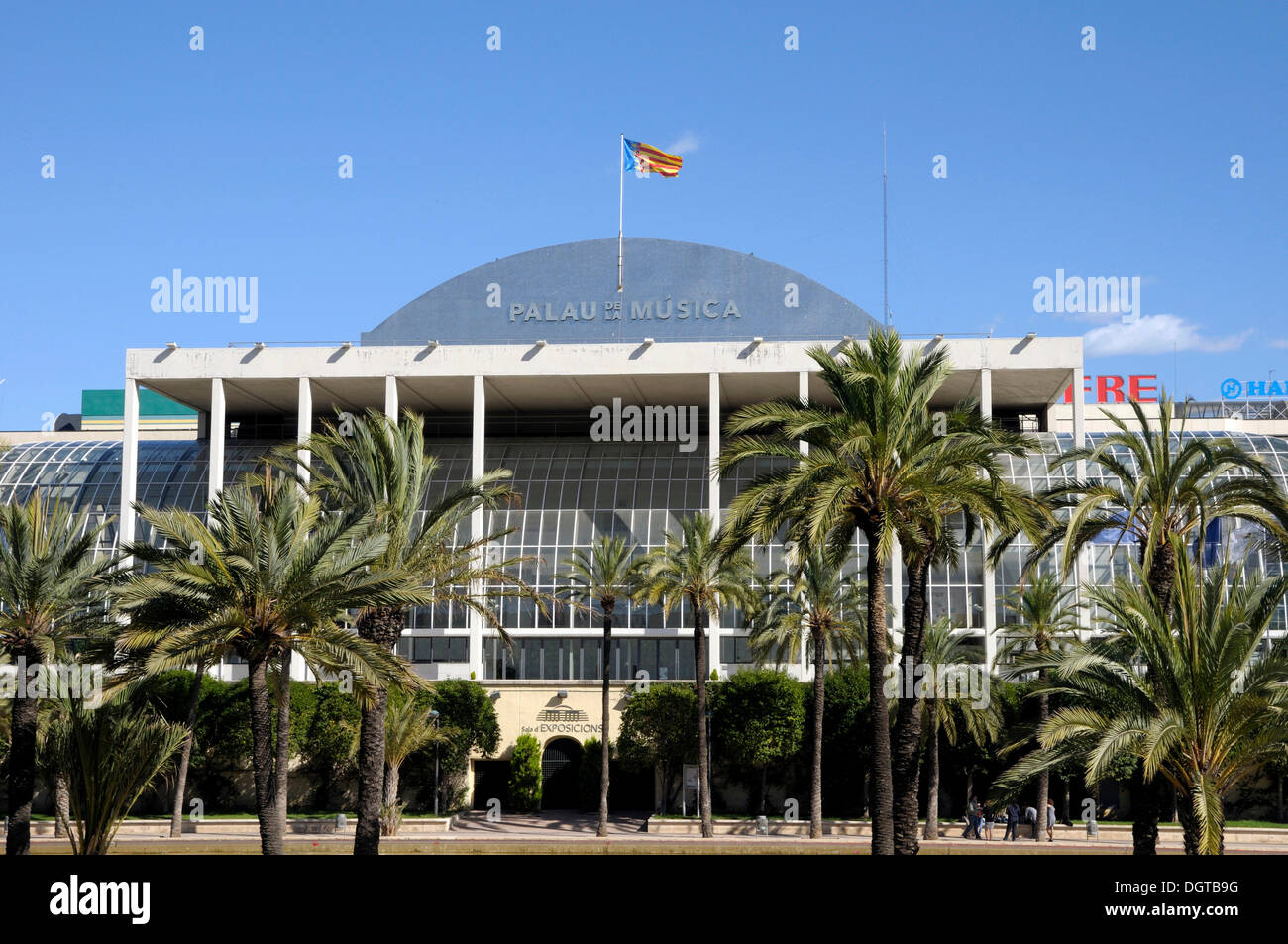 Music palace, Palau de la Música, Valencia, Spain, Europe Stock Photo ...