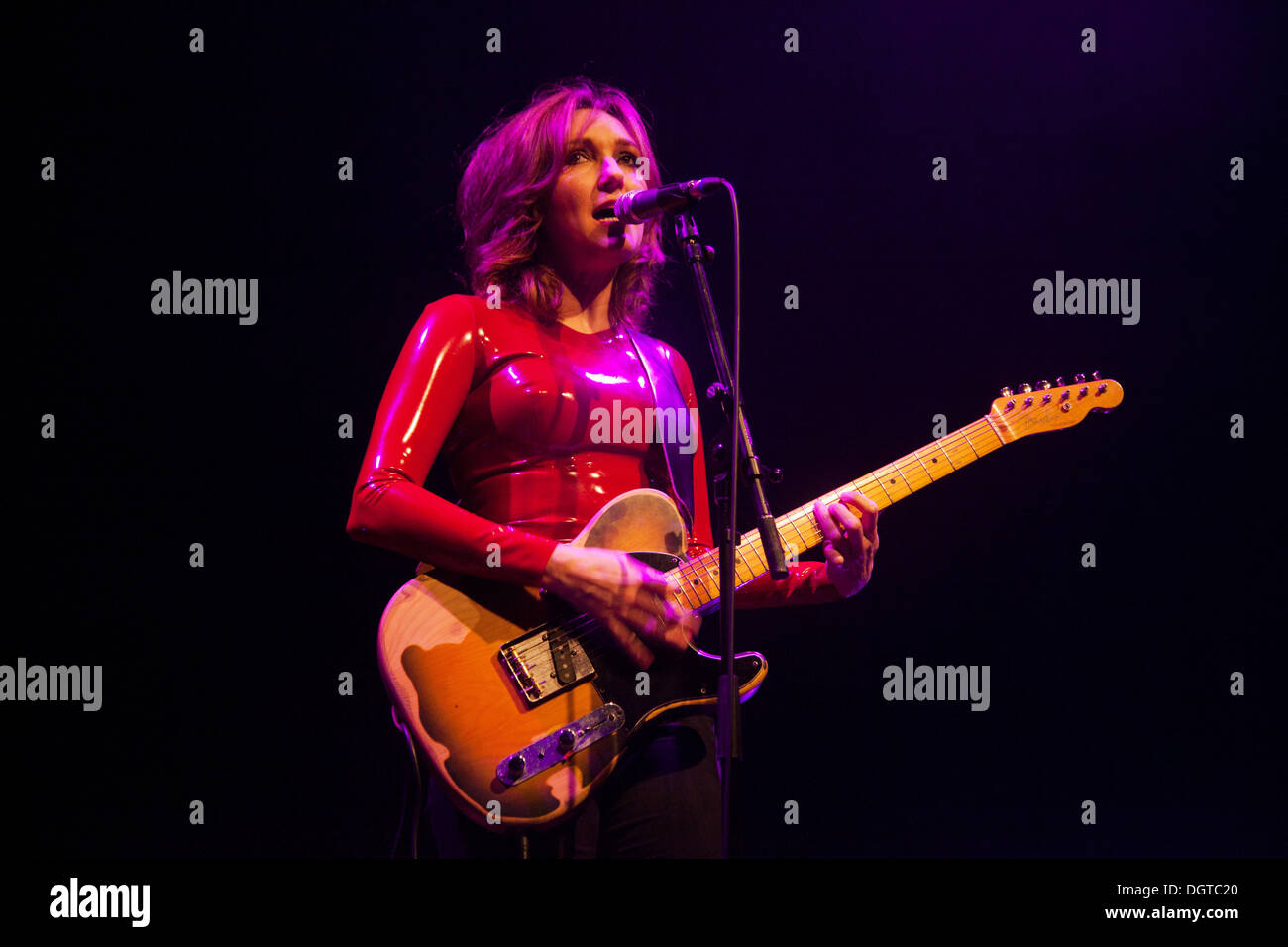Viv Albertine in concert at the Queen Elizabeth Hall, the Purcell Room ...