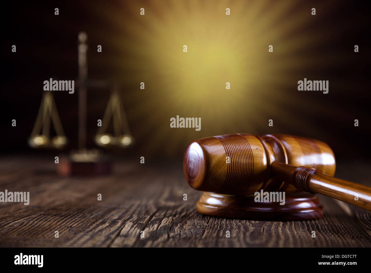 Wooden gavel barrister with scale of justice, justice concept, legal system Stock Photo - Alamy
