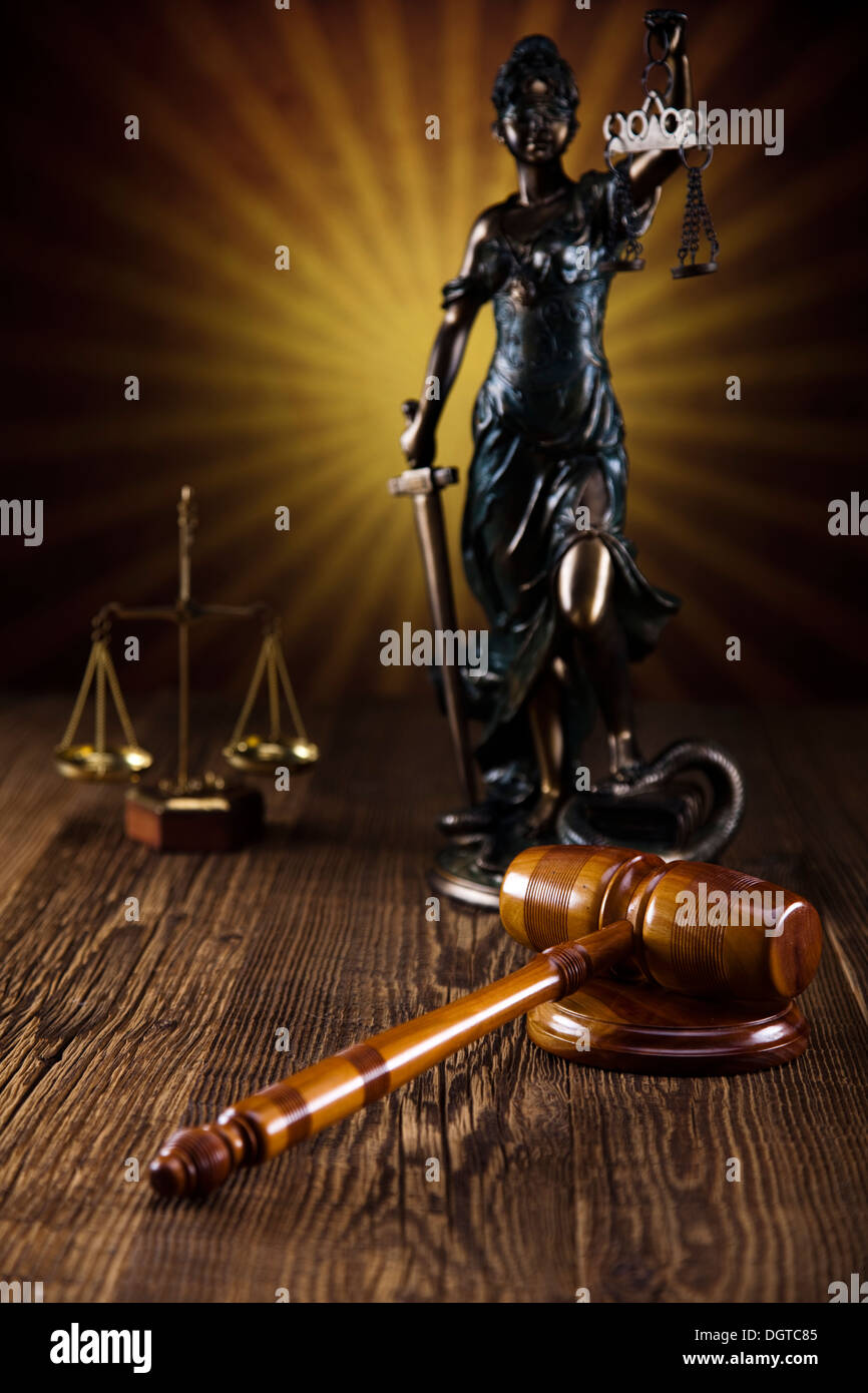 Antique statue of justice, law Stock Photo - Alamy