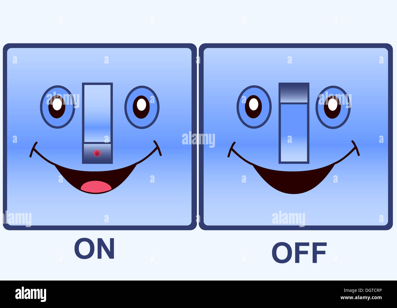 Cartoon light switch hi-res stock photography and images - Alamy