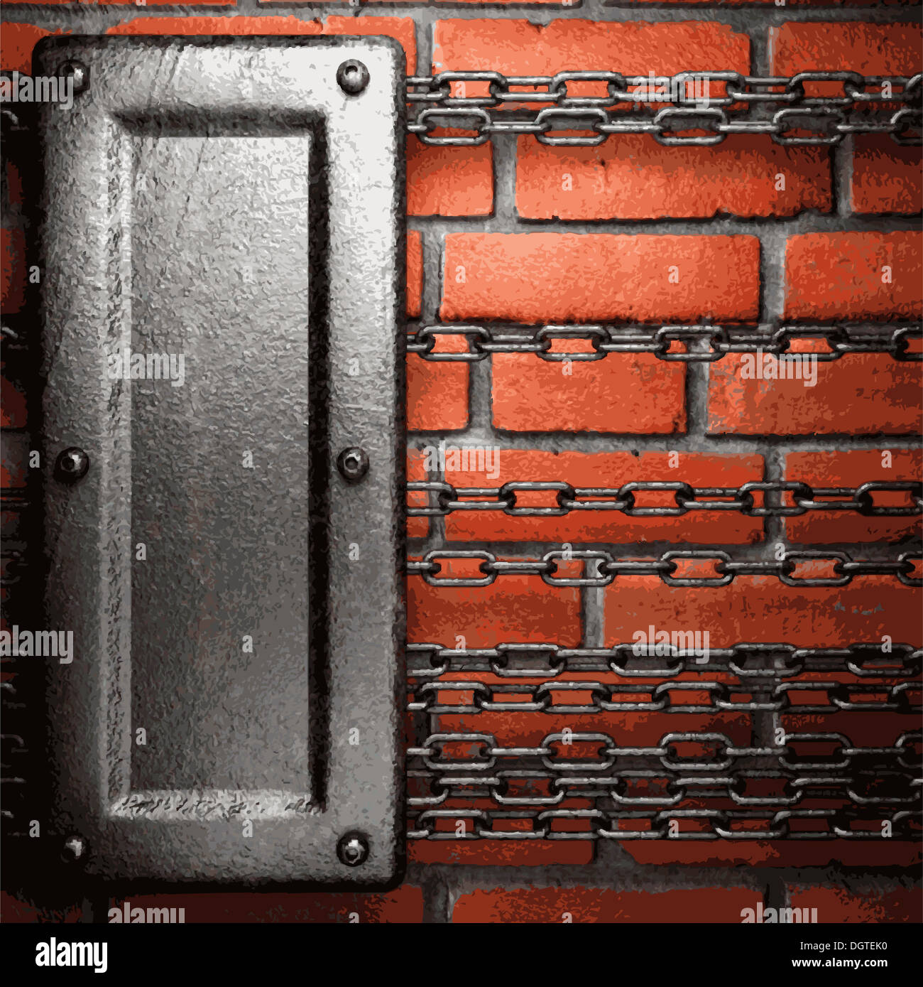 metal and brick background Stock Photo - Alamy