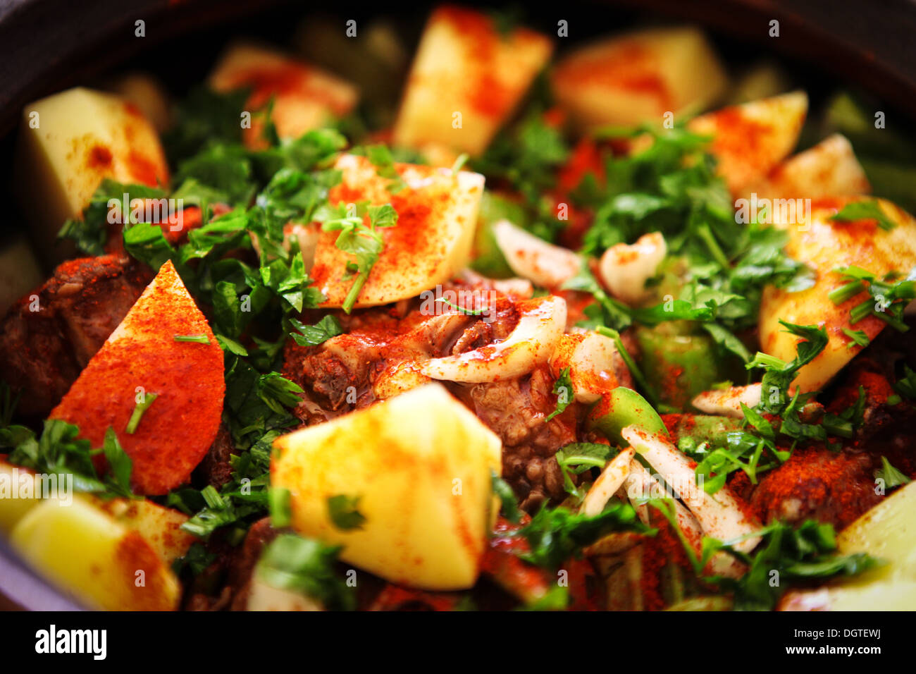 A mutton stew with mixed vegetables Stock Photo - Alamy
