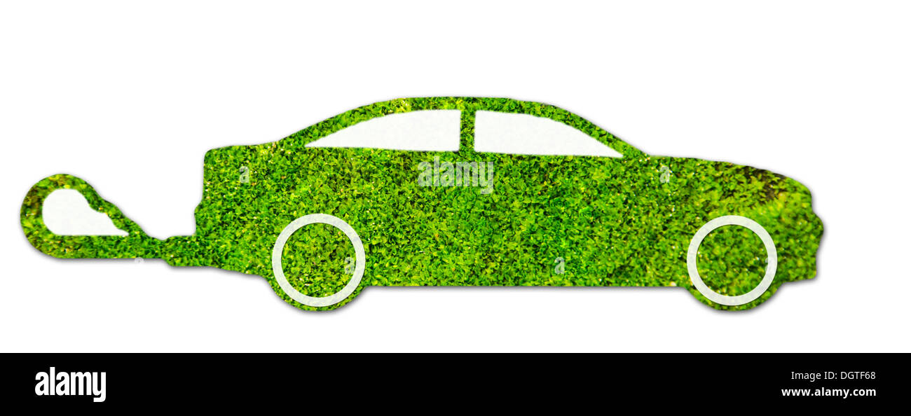 Eco Car, Green car for eco concept Stock Photo - Alamy