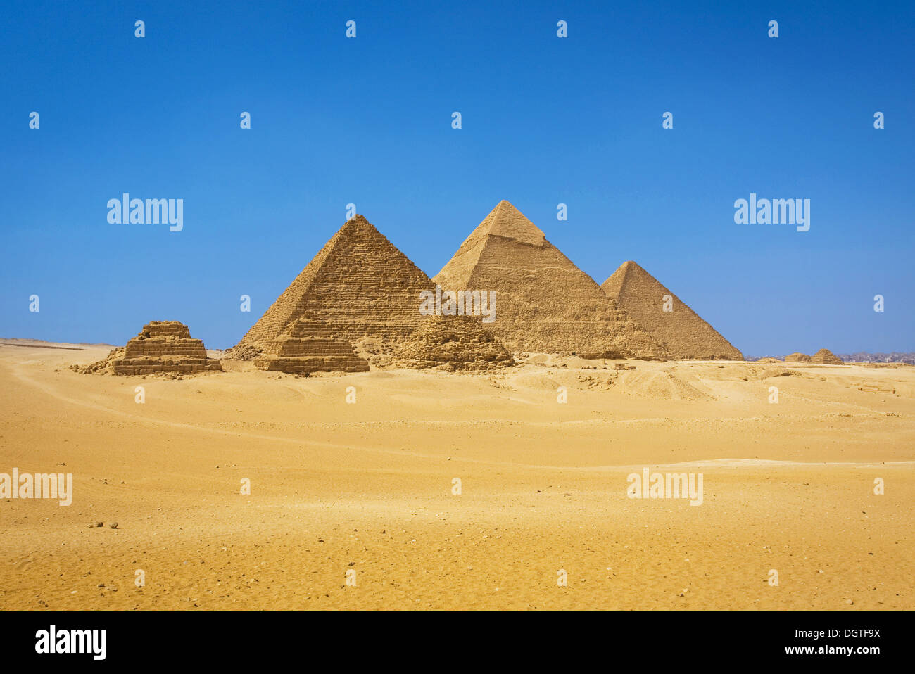 The pyramids at Giza in Egypt Stock Photo - Alamy