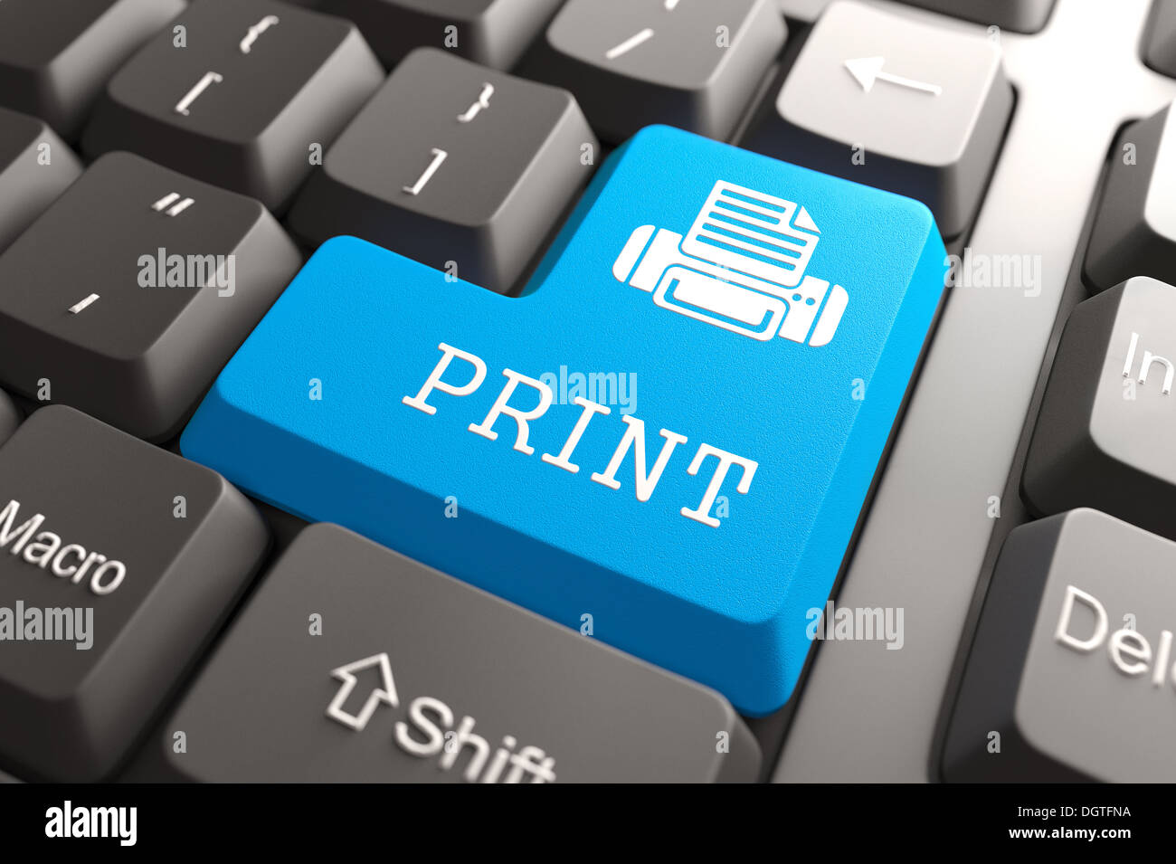 Print button hi-res stock photography and images - Alamy