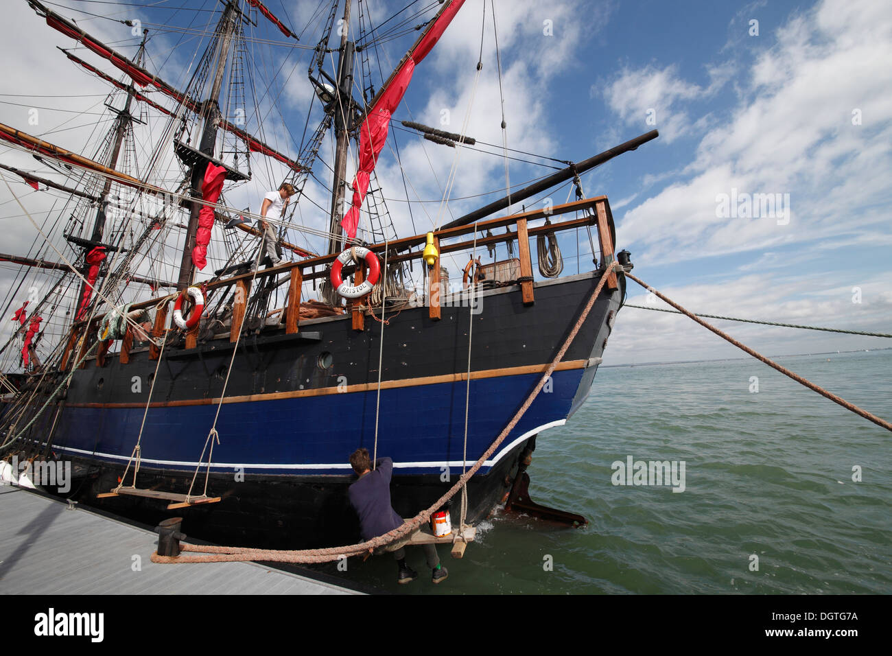 Making good Earl of Pembroke sailing ship Cowes, Isle of Wight ...