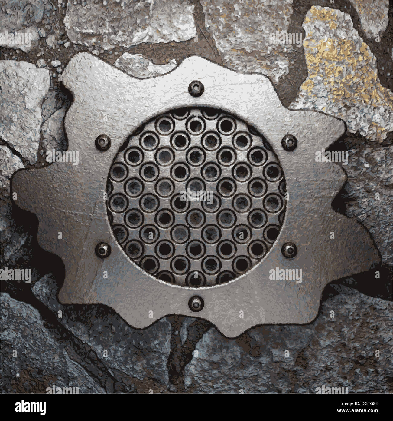 metal and stone background Stock Photo - Alamy