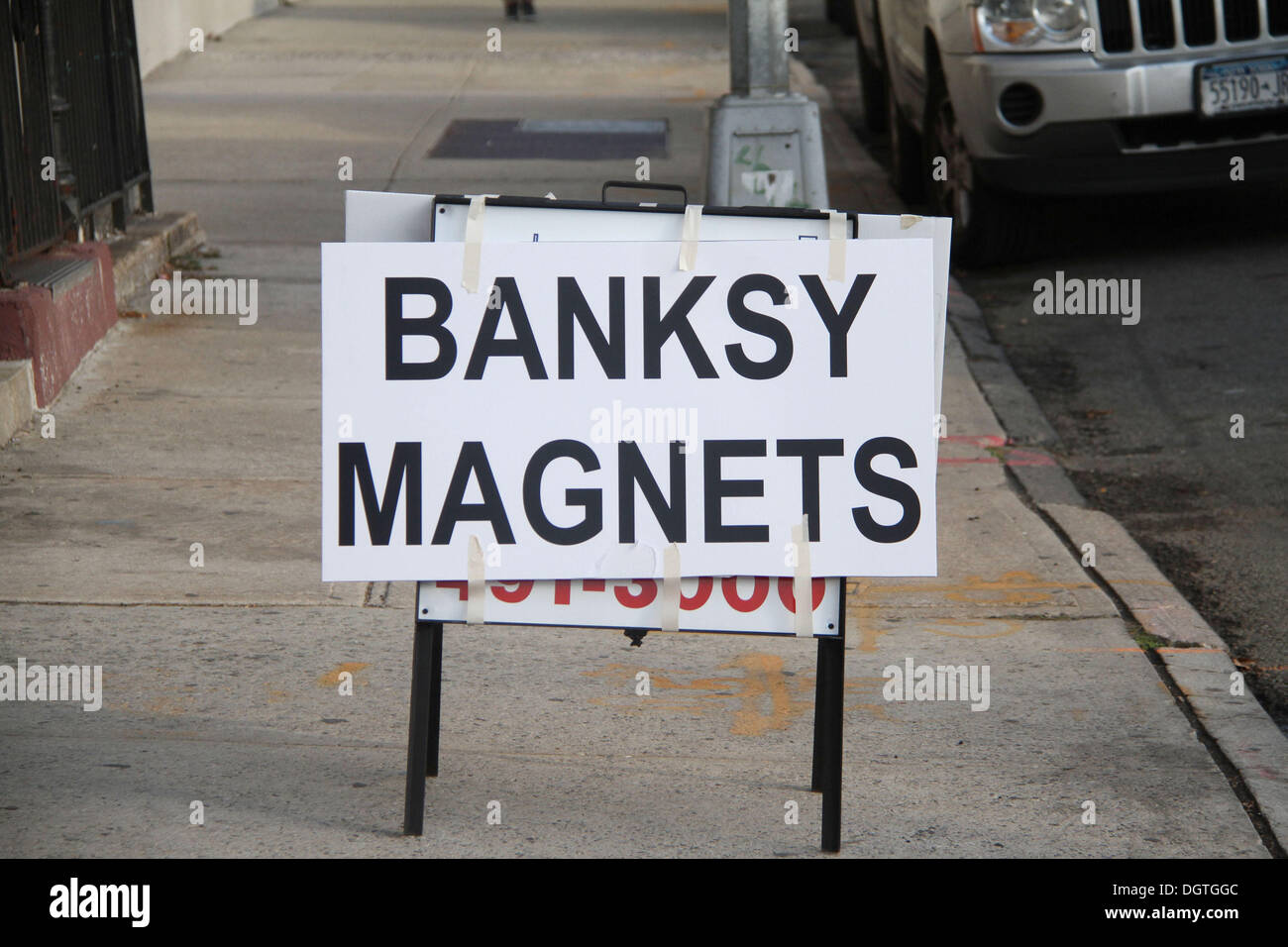 New York, New York, USA. 24th Oct, 2013. A view of a sign selling ...