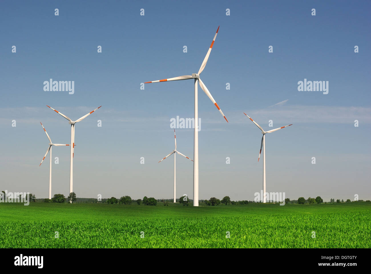 Wind turbine farm on hill hi-res stock photography and images - Alamy