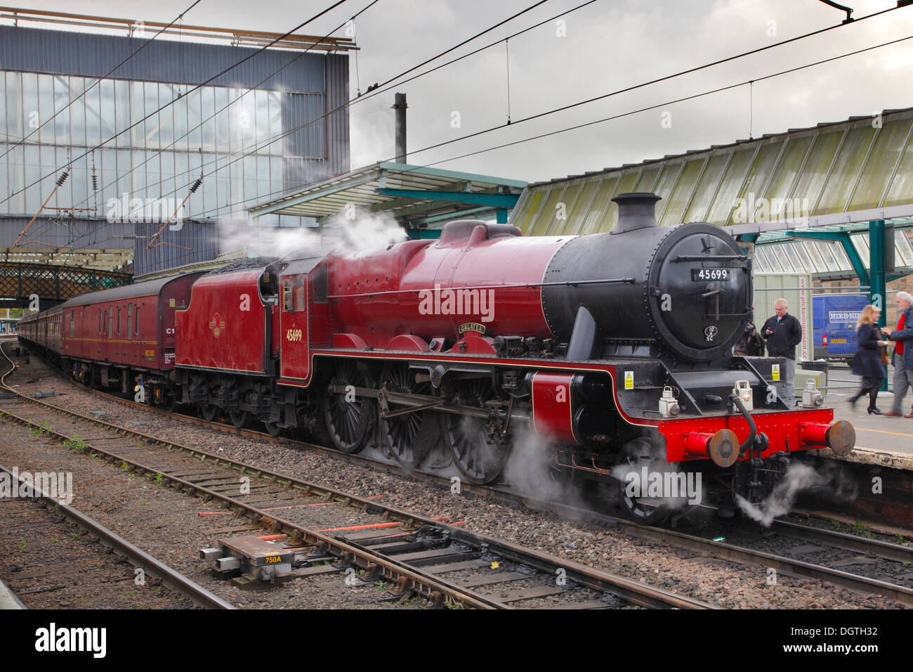 LMS Jubilee Class 5699 Galatea 'Cumbrian Mountain Express' a special ...