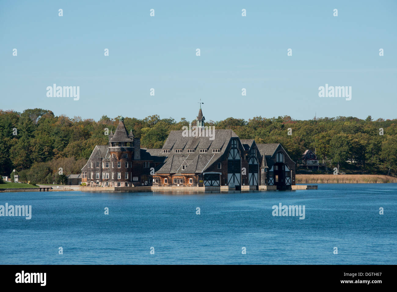 New York, St. Lawrence Seaway, Thousand Islands. Historic Boldt Castle ...