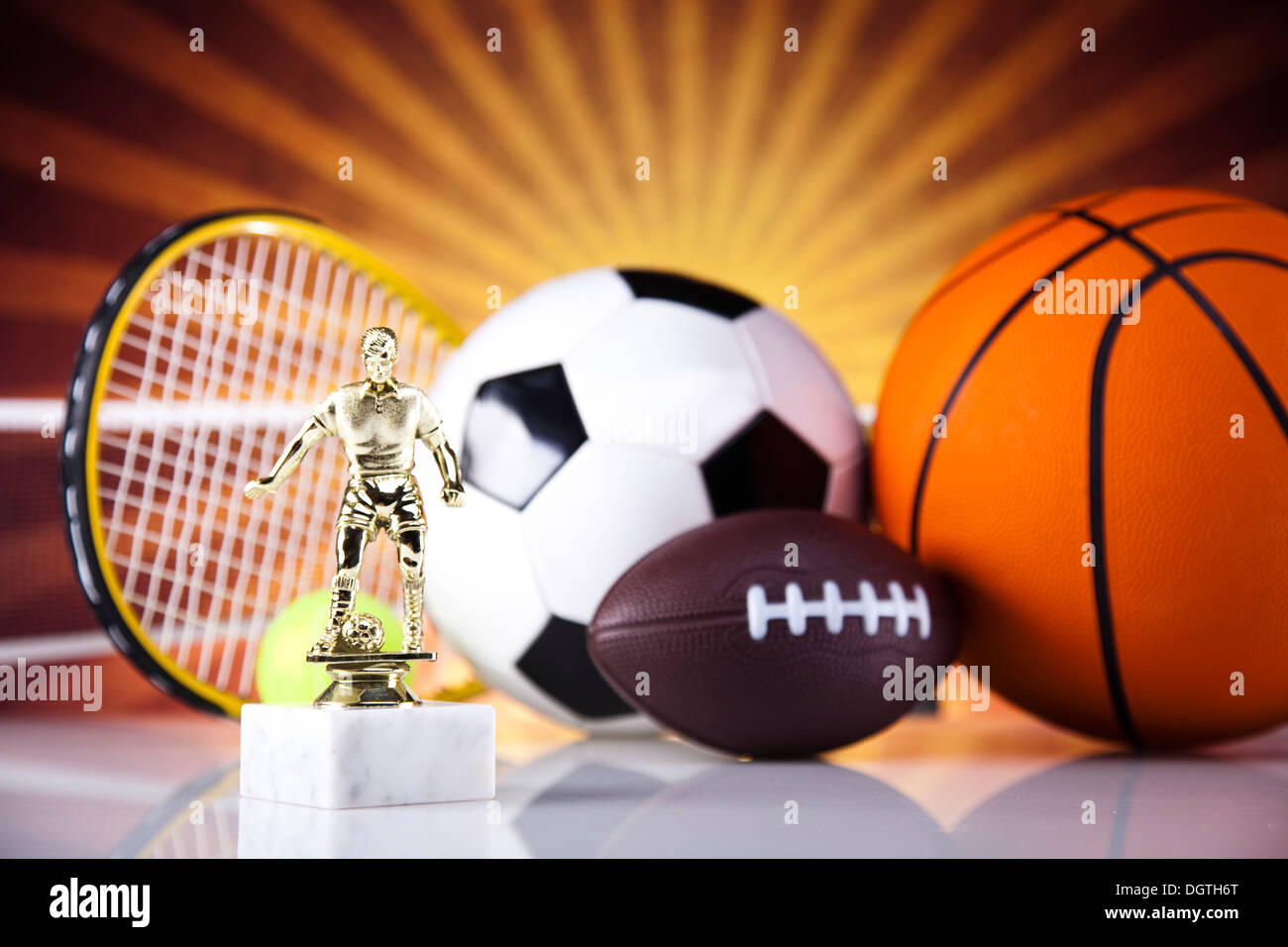 Sports balls, a lot of balls and stuff Stock Photo - Alamy
