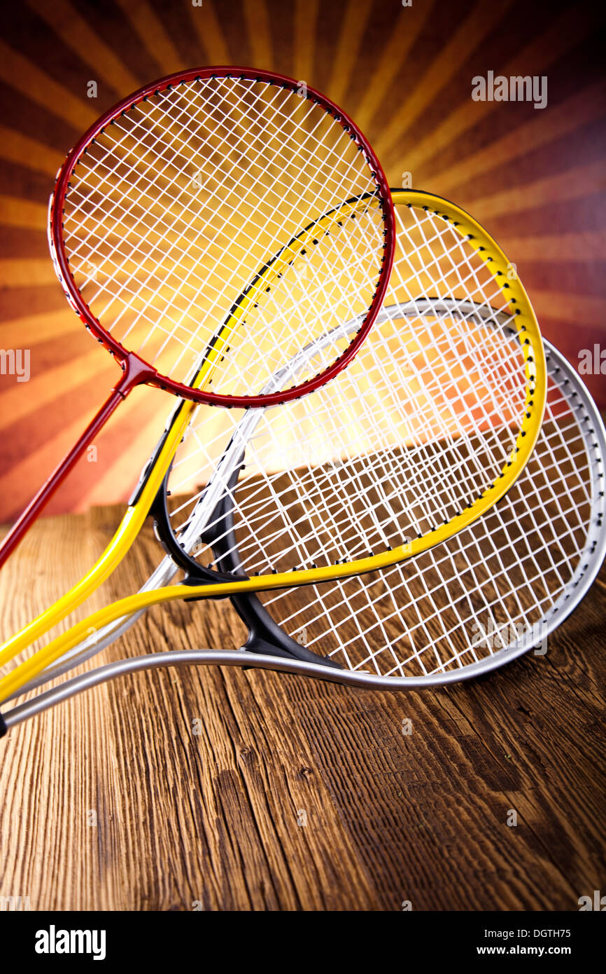 Badminton rackets hi-res stock photography and images - Alamy