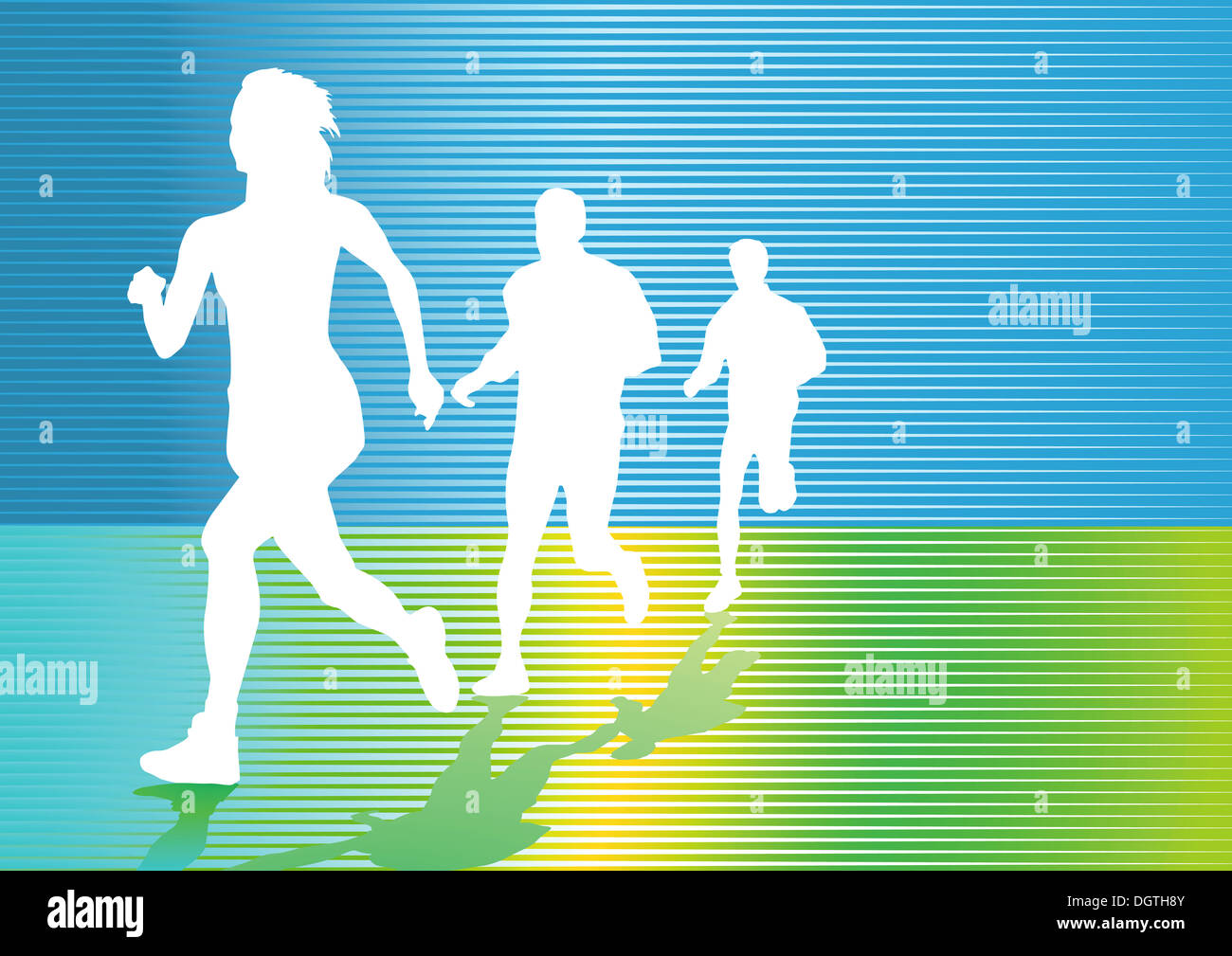 Continuous run and jogging Stock Photo - Alamy
