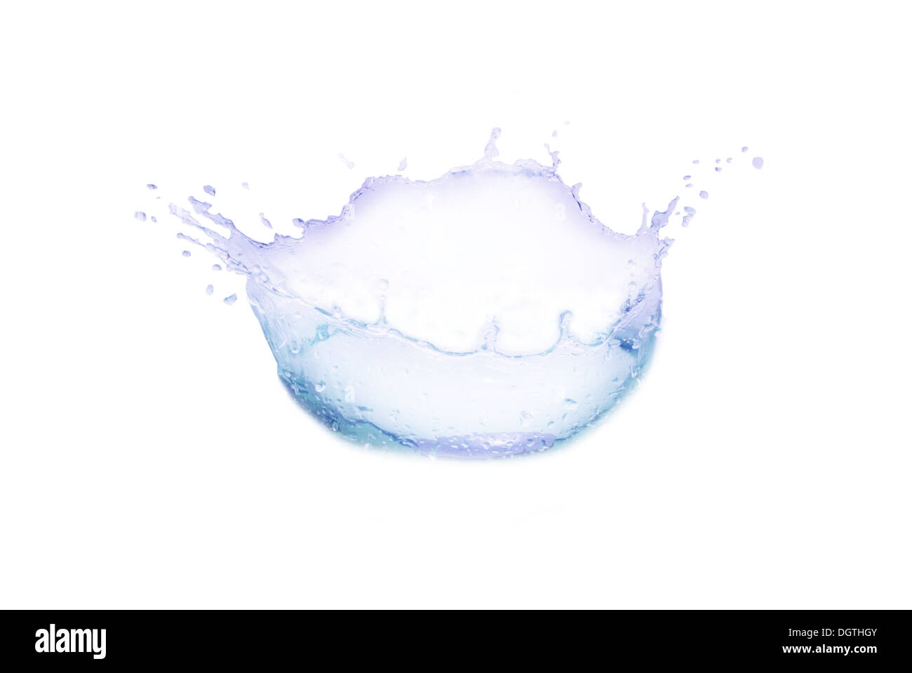 splashing water on white background Stock Photo - Alamy