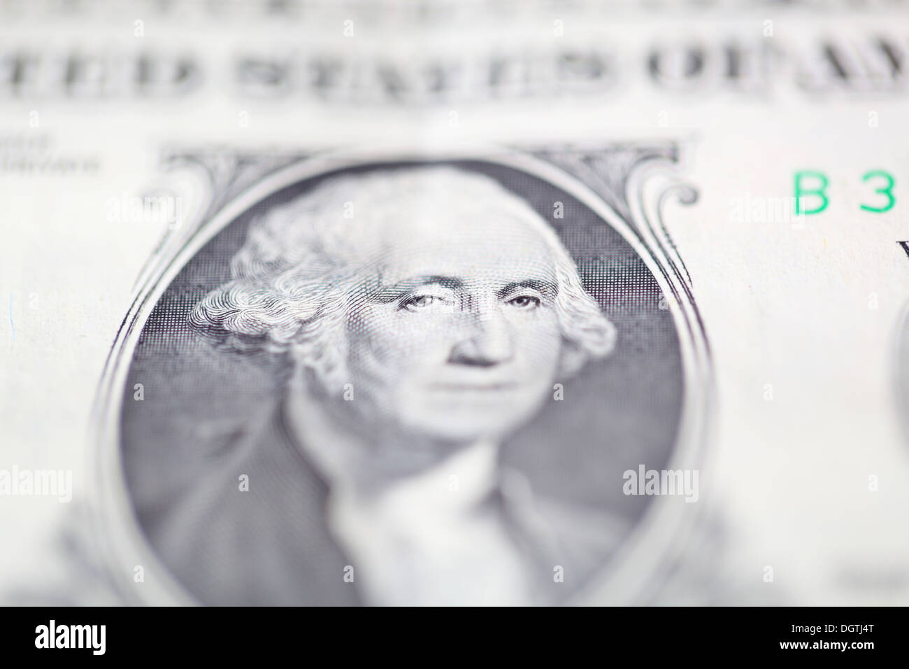 George Washington, the first President of the United States, on one ...