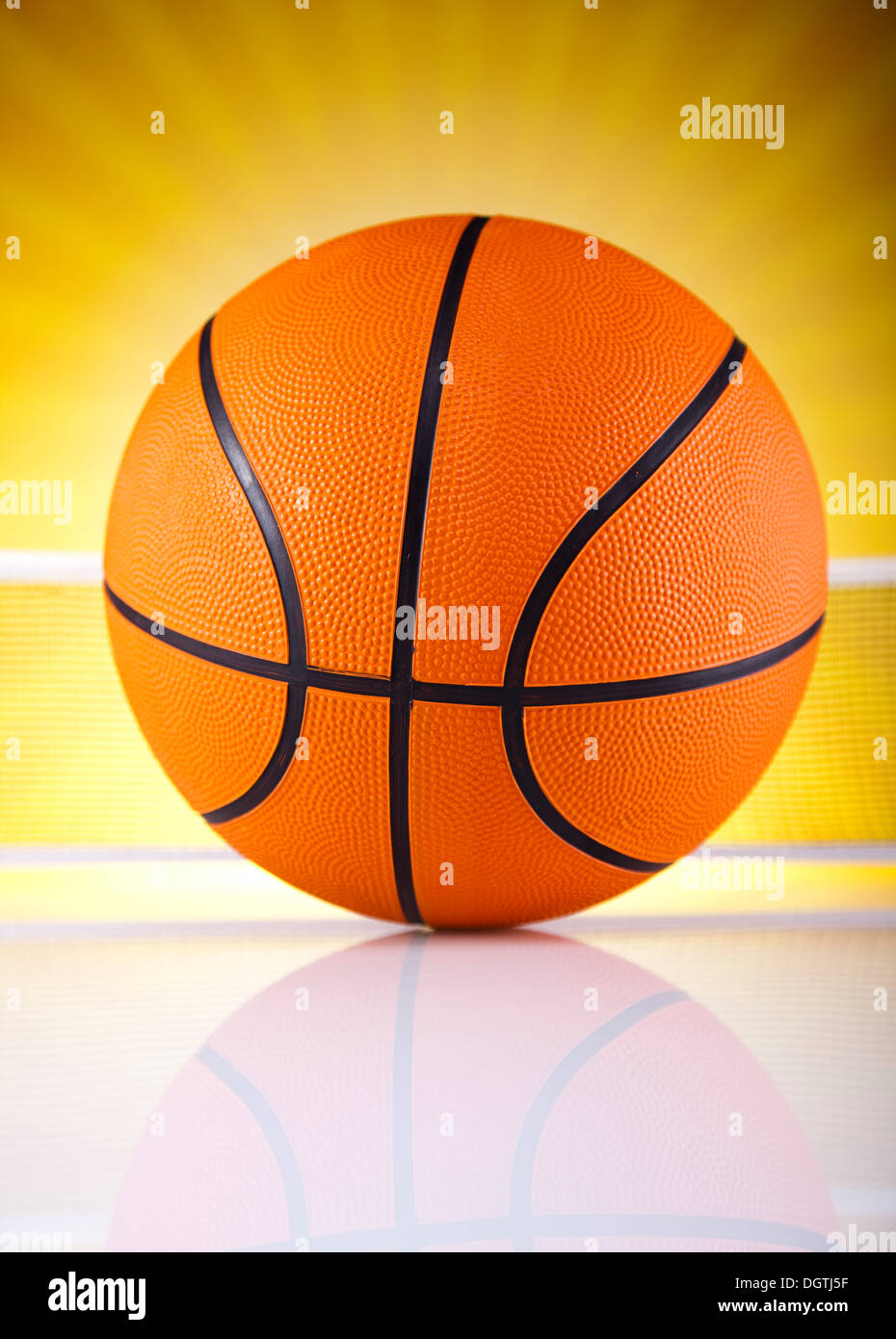Basketball ball and sunshine Stock Photo - Alamy