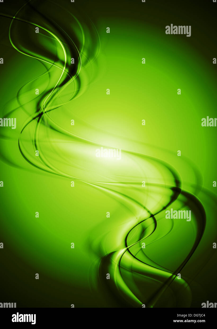 Dark green wavy background. Vector illustration eps 10 Stock Photo - Alamy