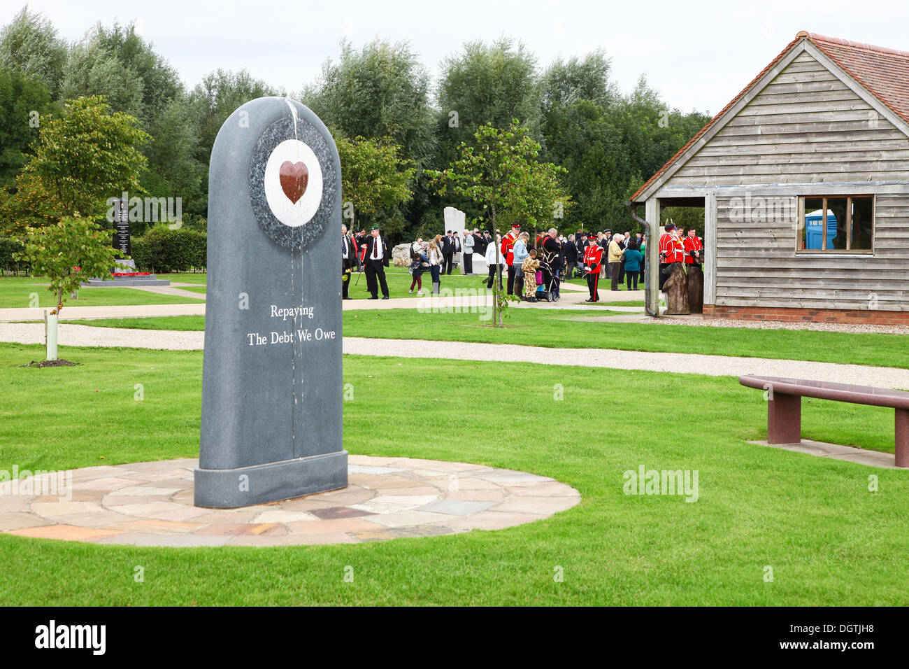 A RAF memorial at the National Memorial Arboretum at Alrewas, near ...