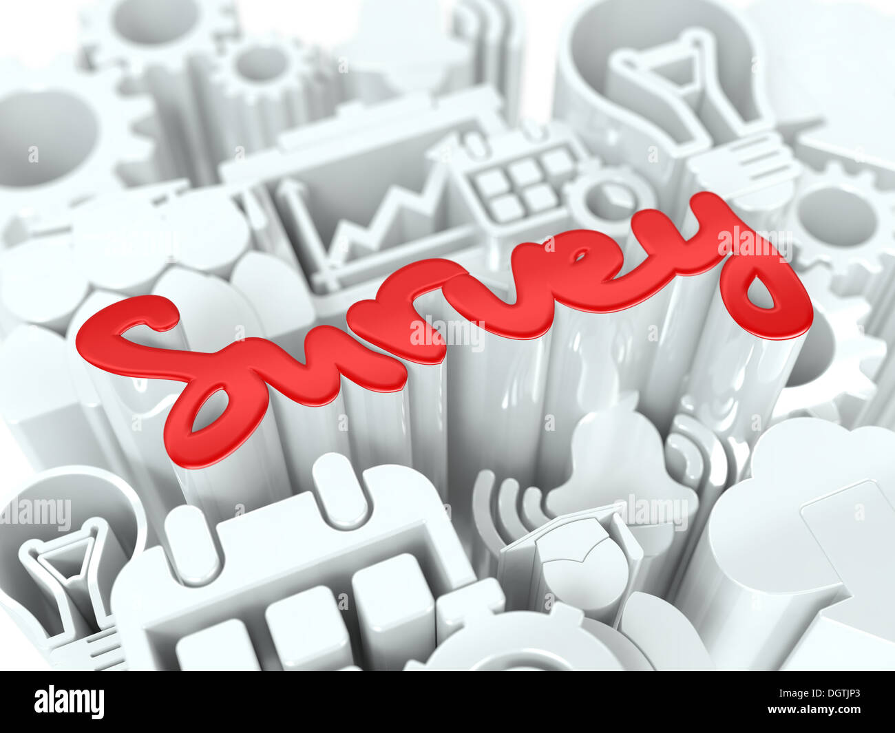 Survey Concept on White Background Stock Photo - Alamy