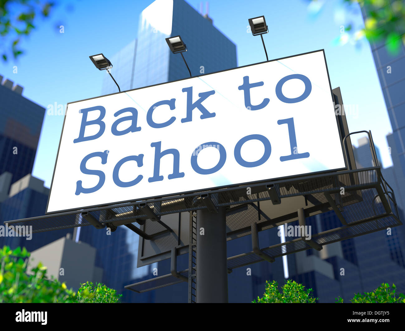 Billboard outside school hi-res stock photography and images - Alamy