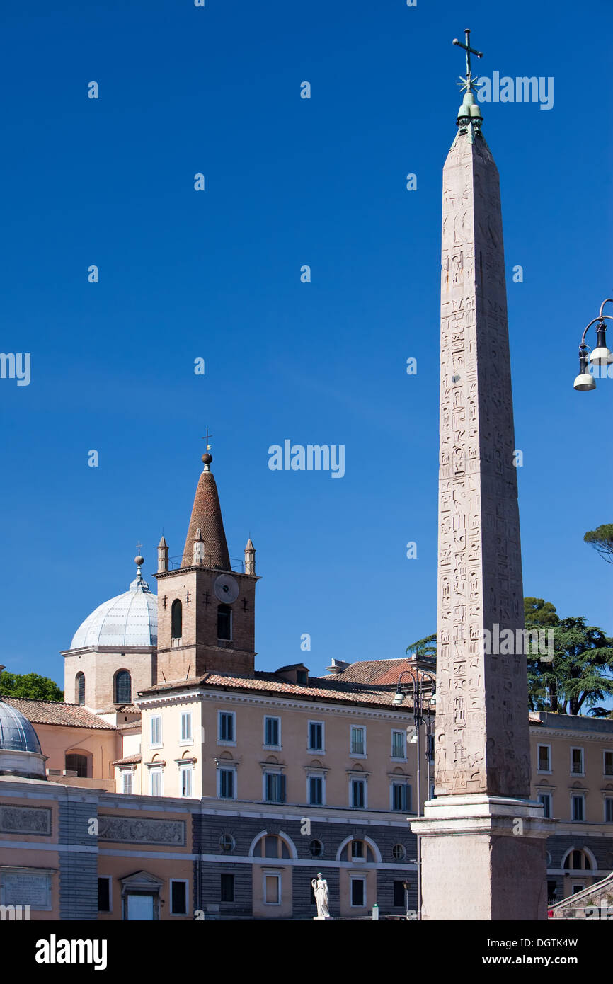 Ancient Egyptian obelisk. Rome. Italy Stock Photo - Alamy