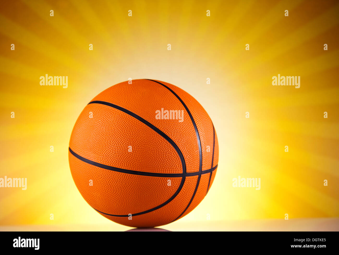 Basketball ball and sunshine Stock Photo - Alamy