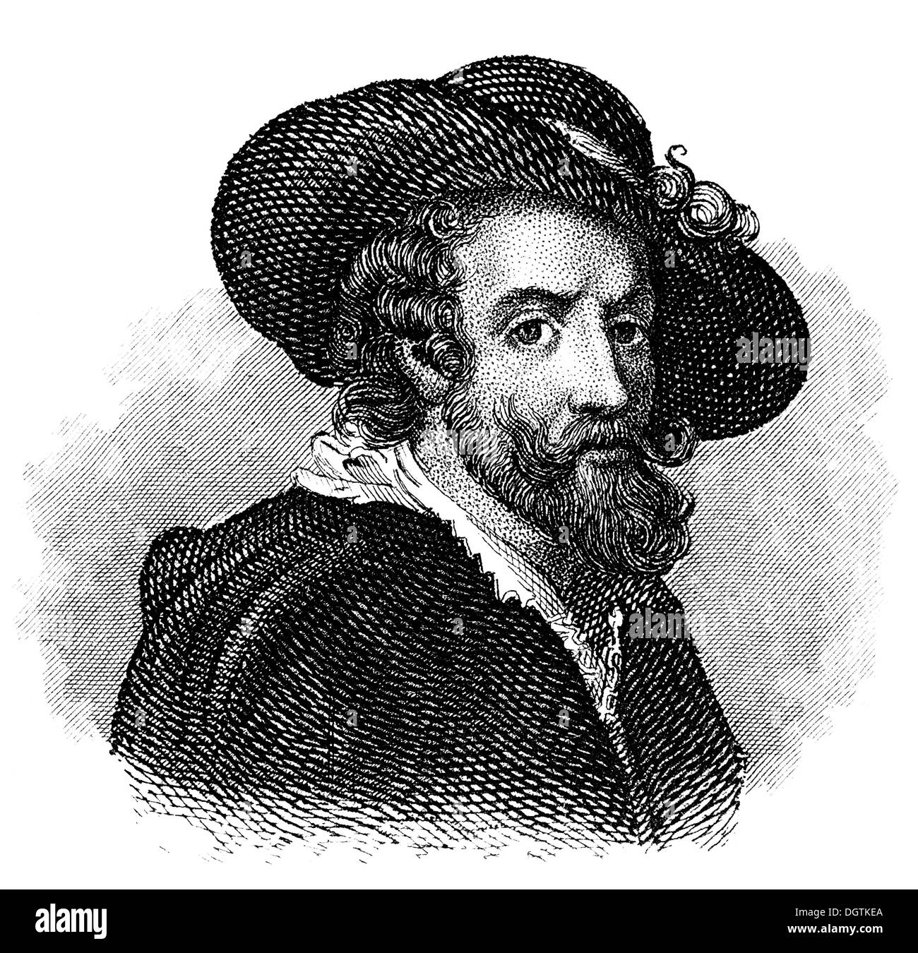 Baroque figure drawing Cut Out Stock Images & Pictures - Alamy