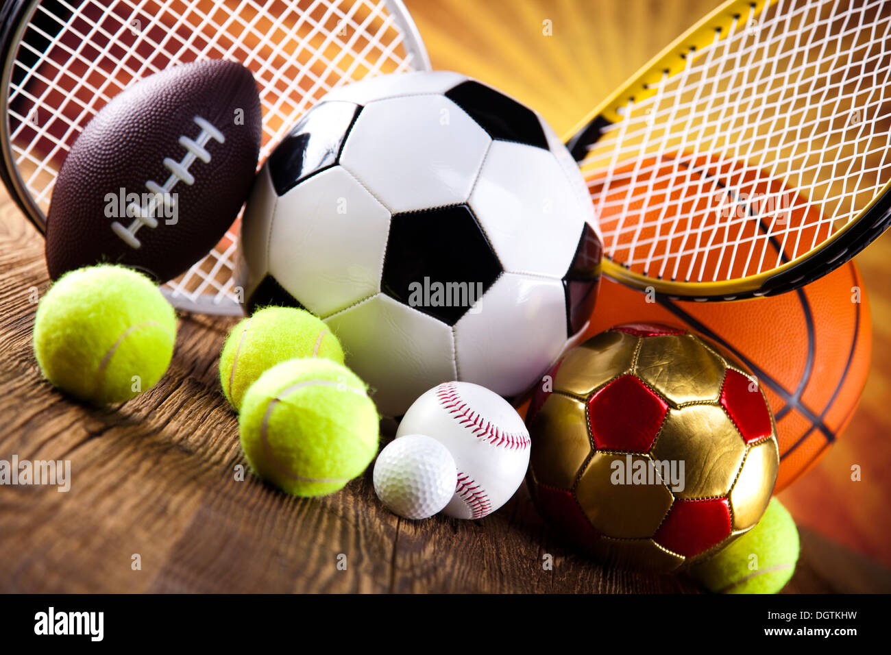 Sports balls, a lot of balls and stuff Stock Photo - Alamy