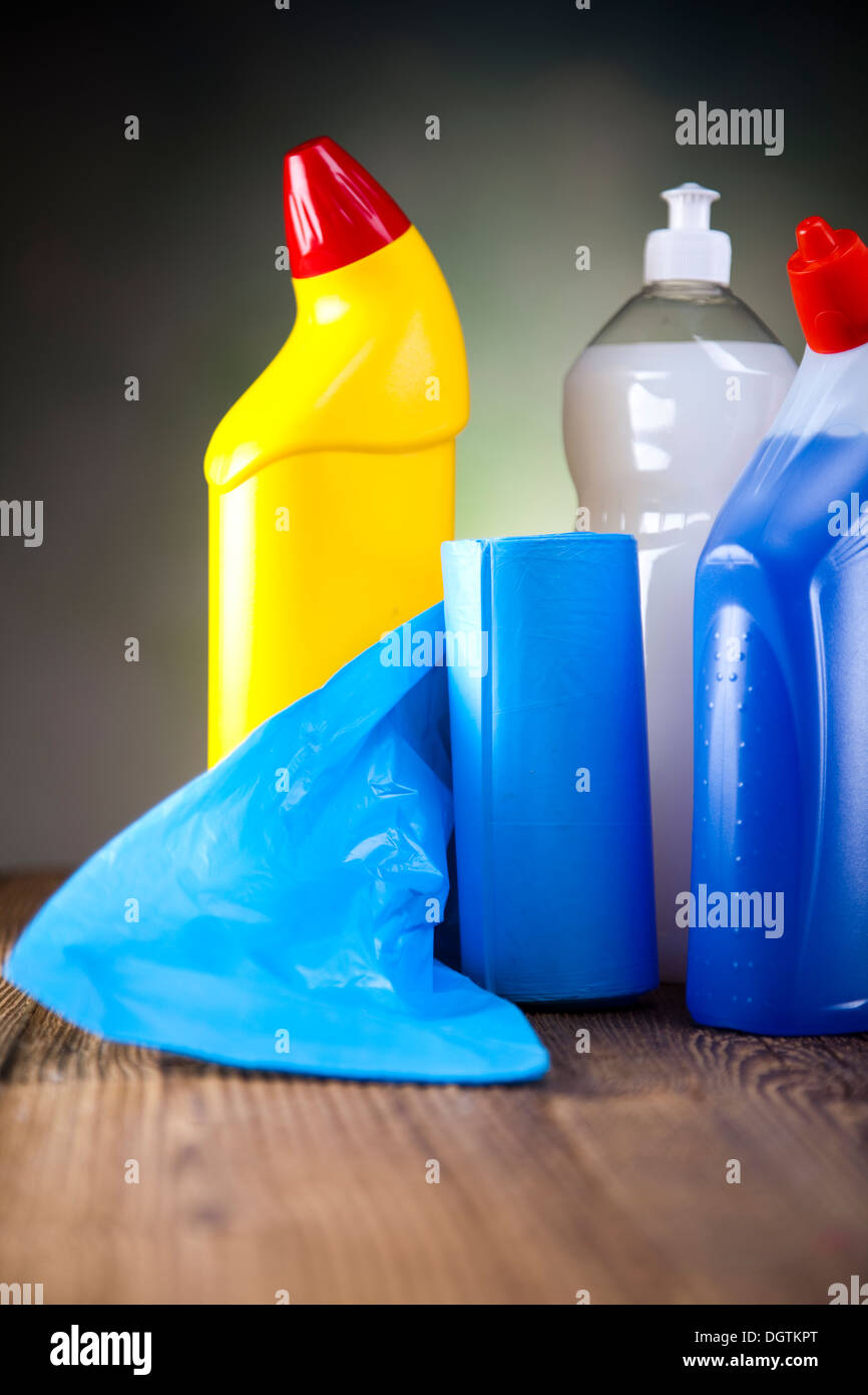 Cleaning concept in studio Stock Photo - Alamy