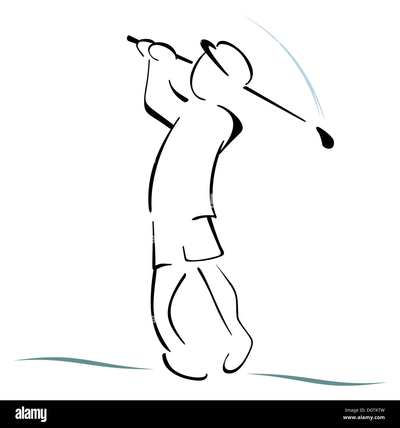 Golfer icon hi-res stock photography and images - Alamy