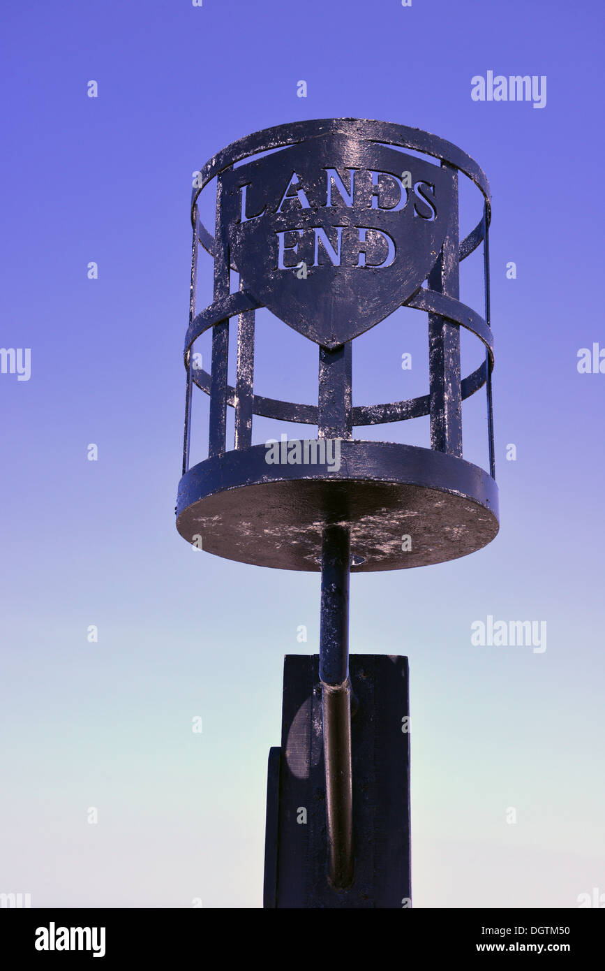 Fire signal beacon at Land's End, Penwith Peninsula, Cornwall, England ...