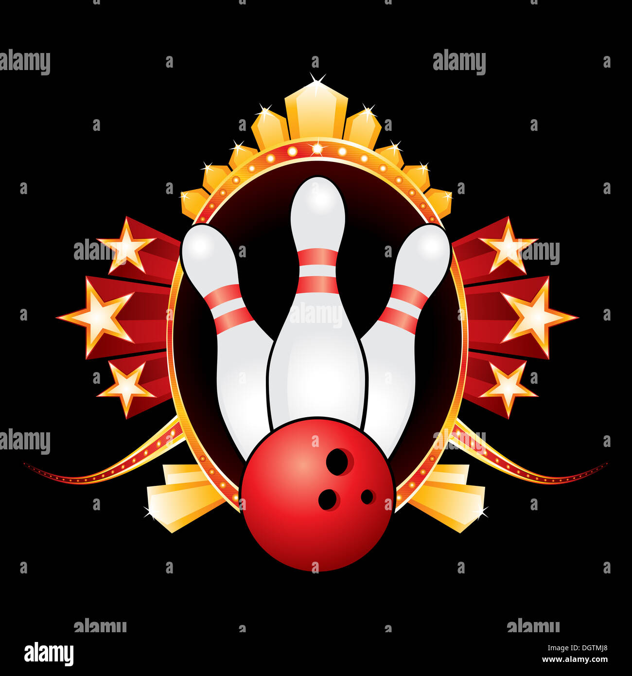 Gold bowling hi-res stock photography and images - Alamy