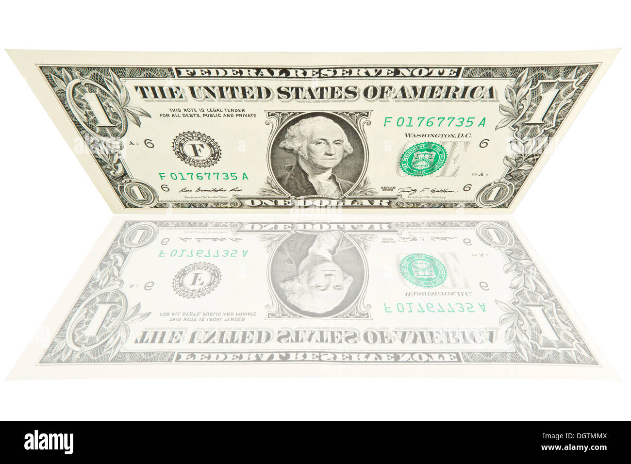 dollars isolated on white background Stock Photo - Alamy