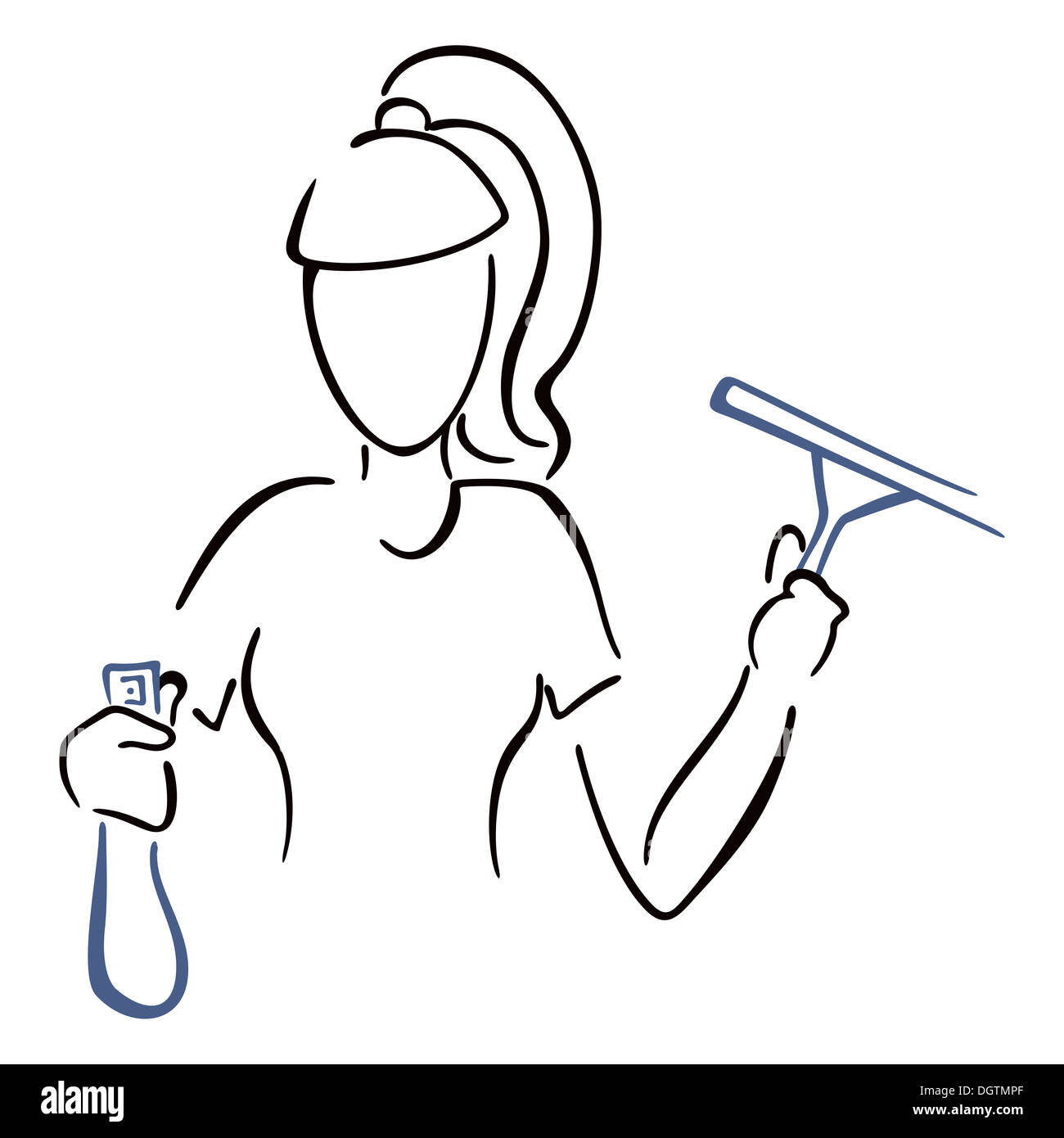 Maid at work Stock Photo - Alamy