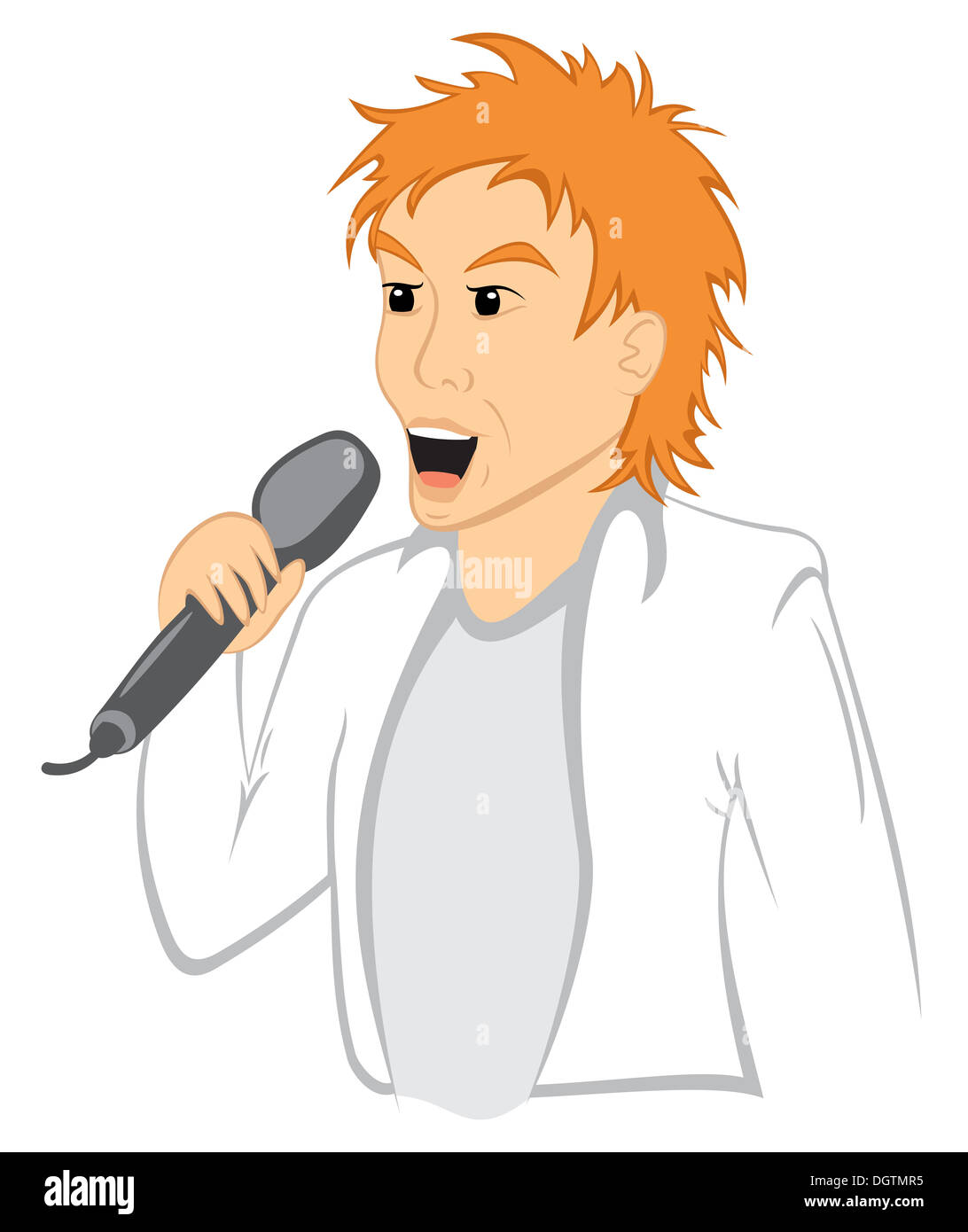 Male Singer Cartoon
