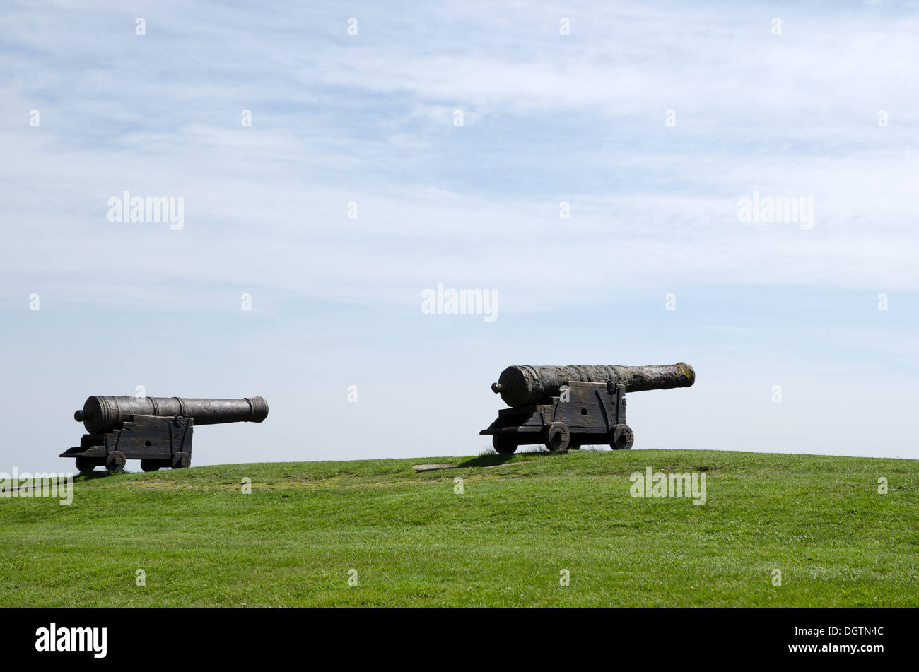 Two old canons Stock Photo - Alamy