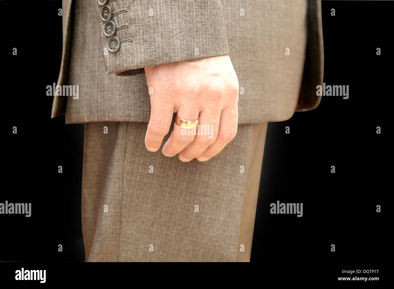 man in a suit with ring Stock Photo - Alamy