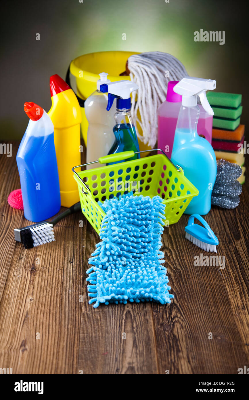 Cleaning concept in studio Stock Photo - Alamy