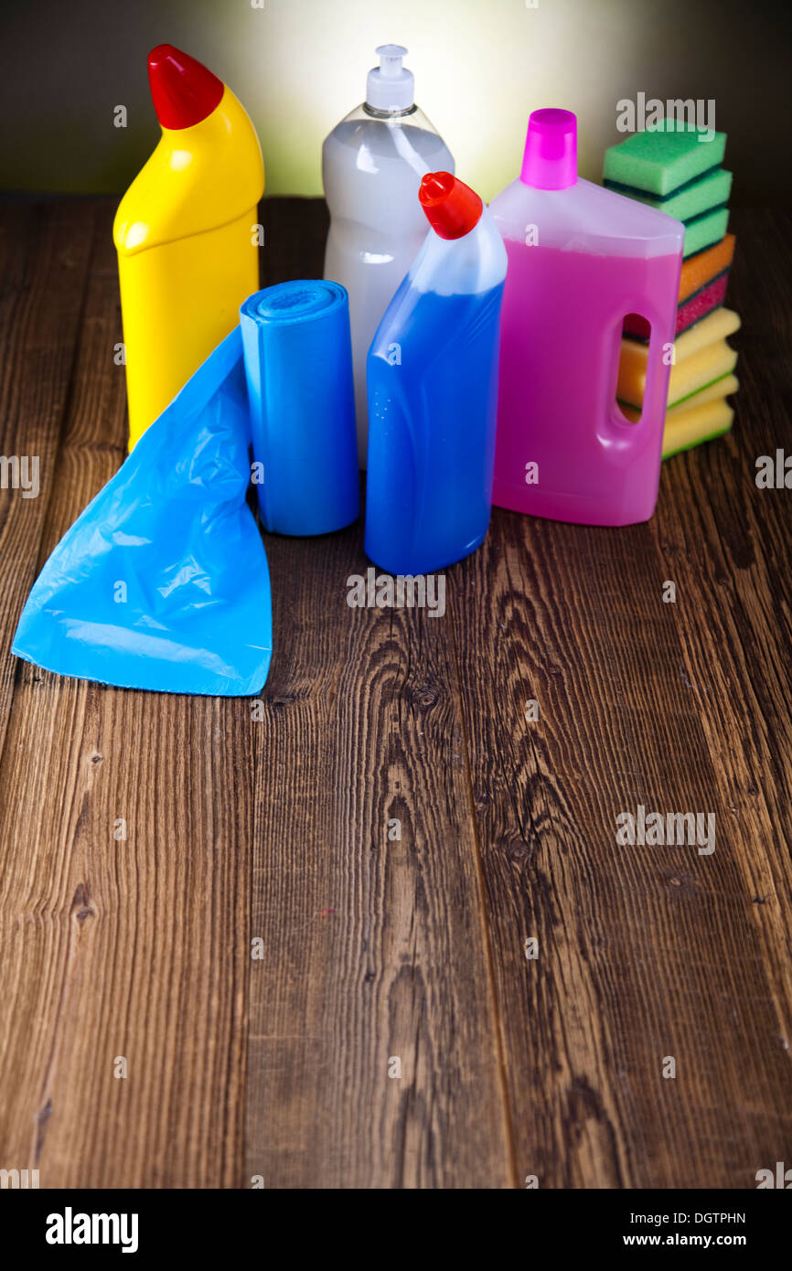 Cleaning concept in studio Stock Photo - Alamy
