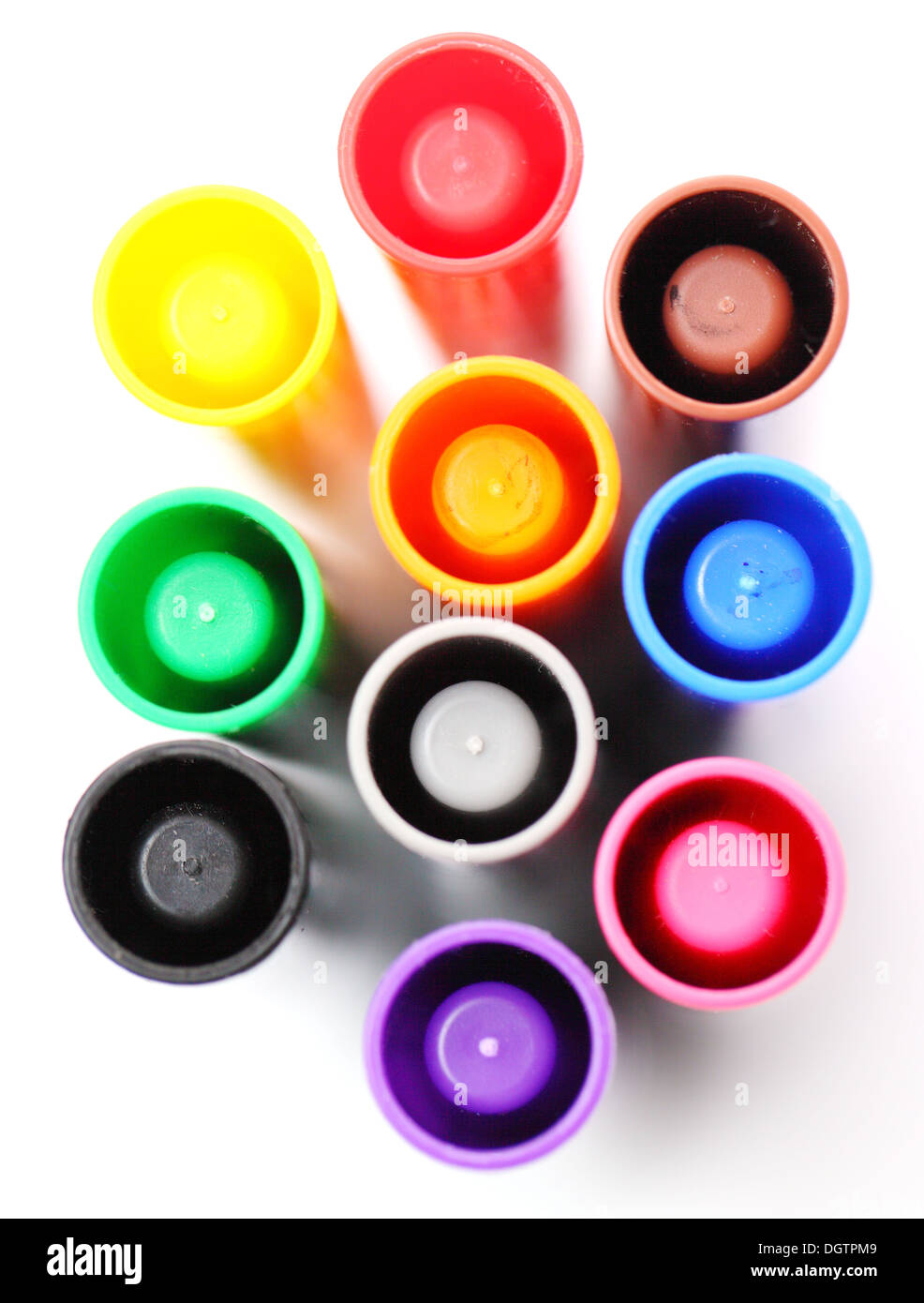Colored markers school Cut Out Stock Images & Pictures - Alamy