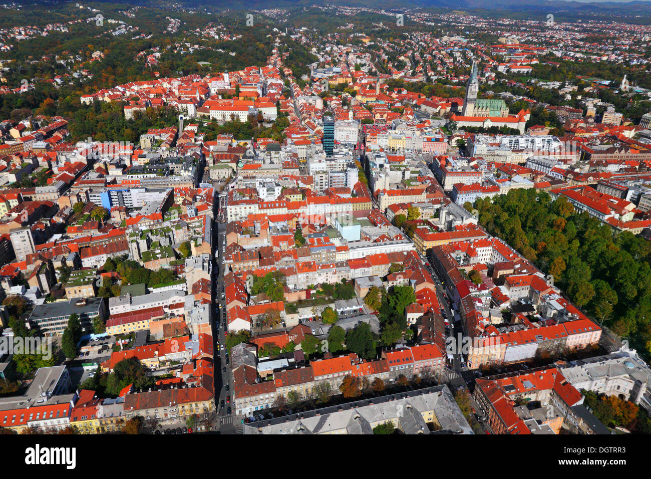 Panoramic aerial photo downtown hi-res stock photography and images - Alamy