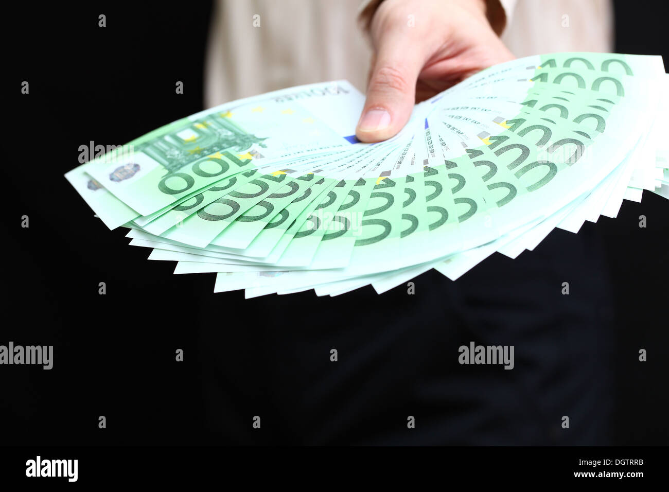 Hand money euro hi-res stock photography and images - Alamy