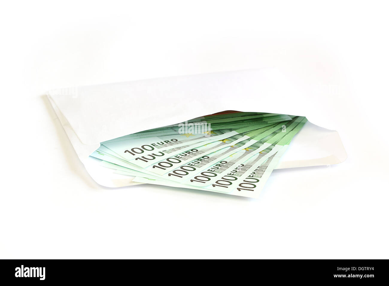 money in envelope isolated on white Stock Photo - Alamy