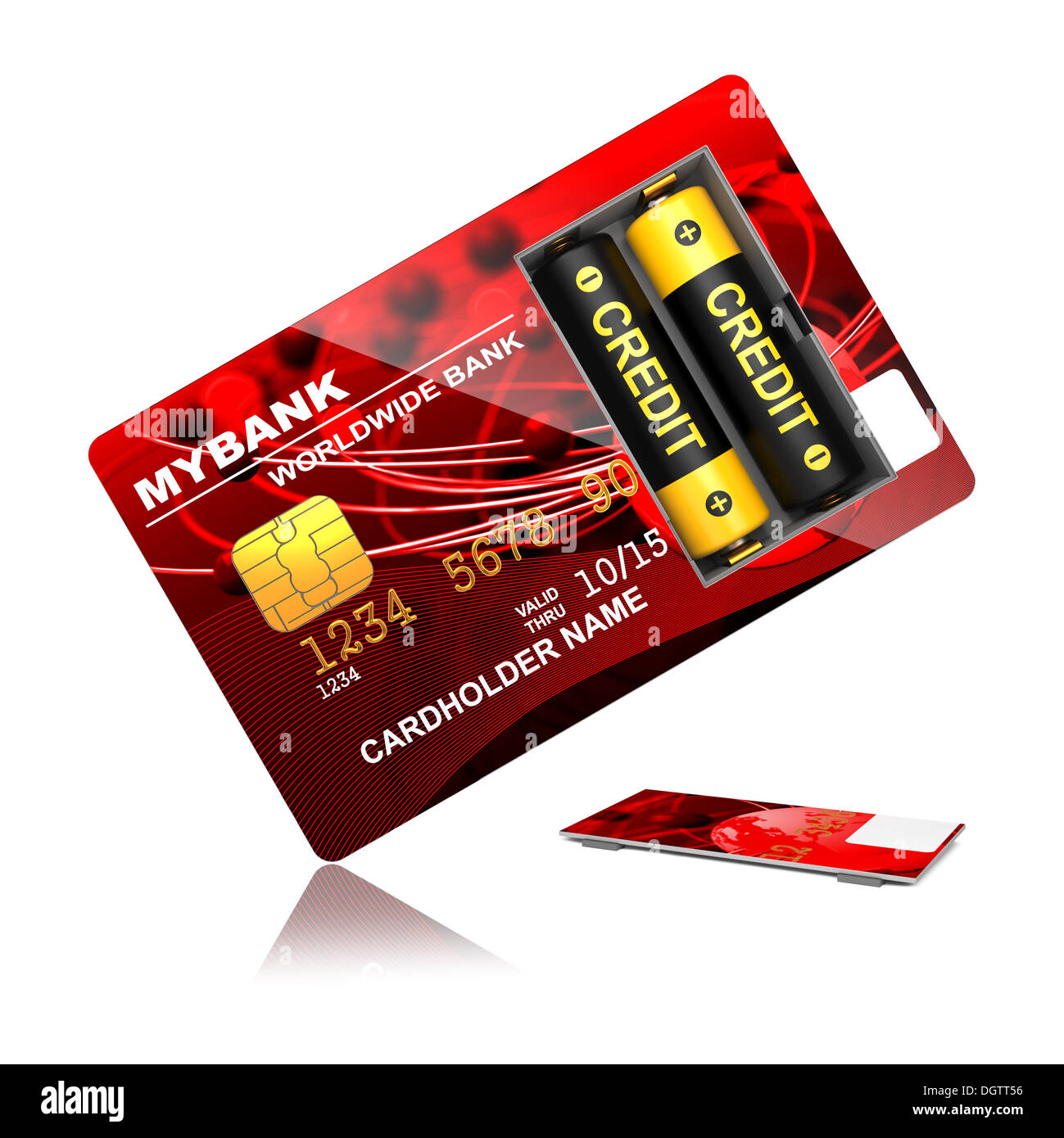 Shopping concept credit card Cut Out Stock Images & Pictures - Alamy