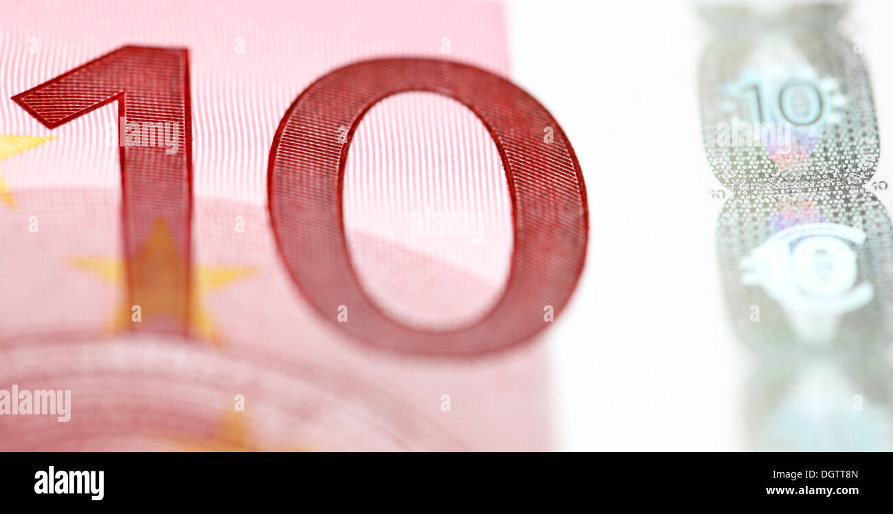ten euro banknote in close up Stock Photo - Alamy