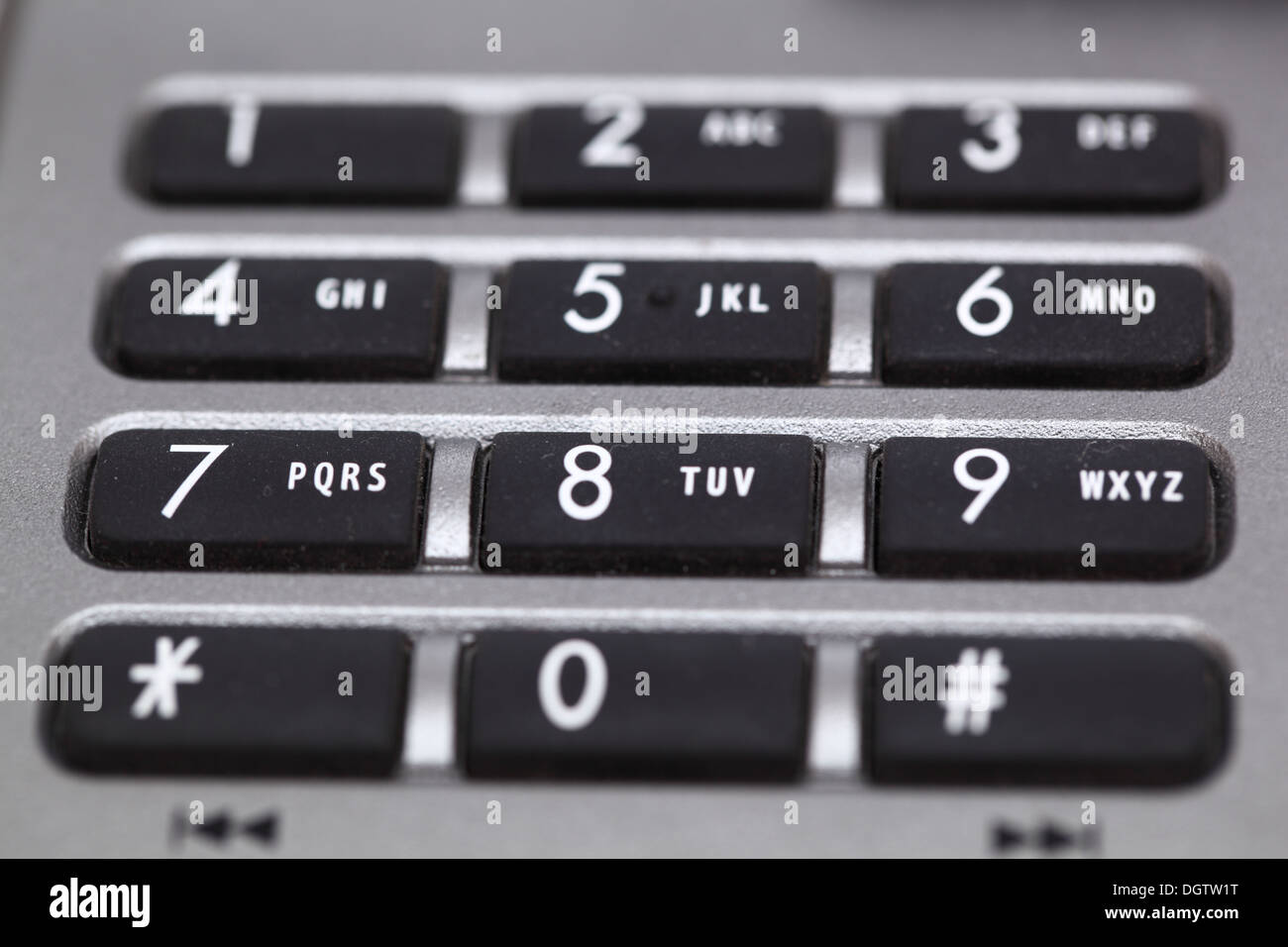 on a photo gray phone keypad Stock Photo - Alamy
